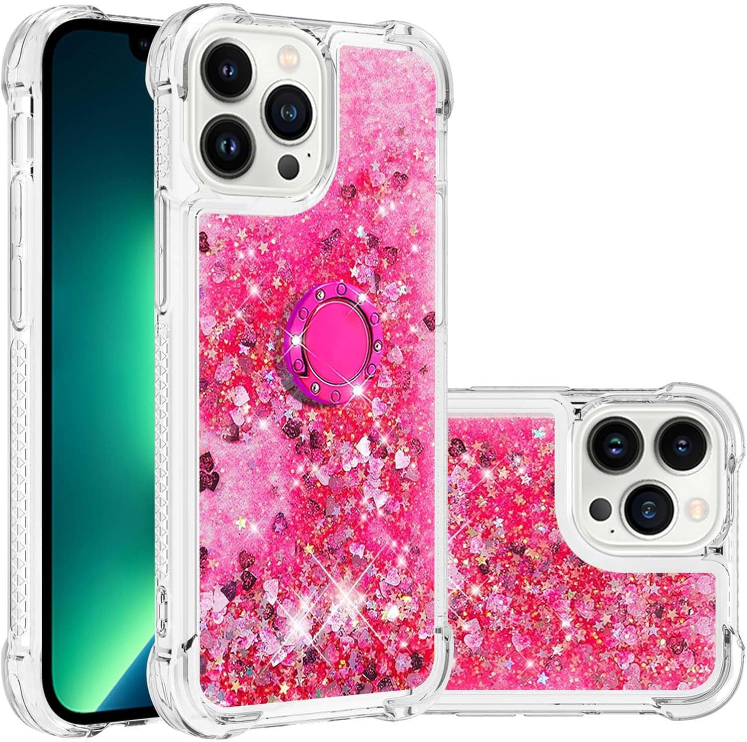 Glitter Case for iPhone 15 Pro Max/15 Plus/15 Pro/15, Bling Women Girls ...