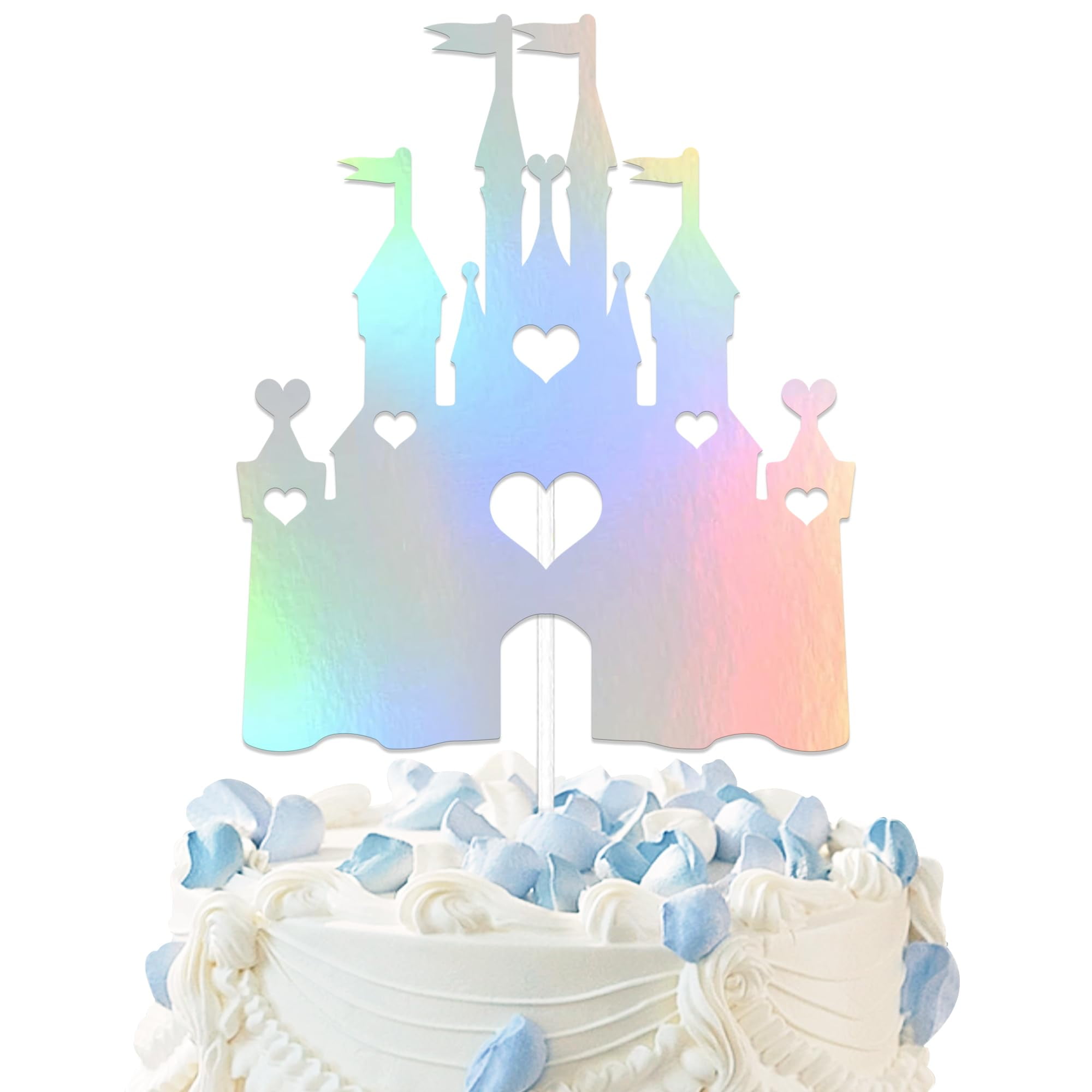 Glitter Castle Cake Topper Castle Theme Birthday H2FSDParty Decorations ...