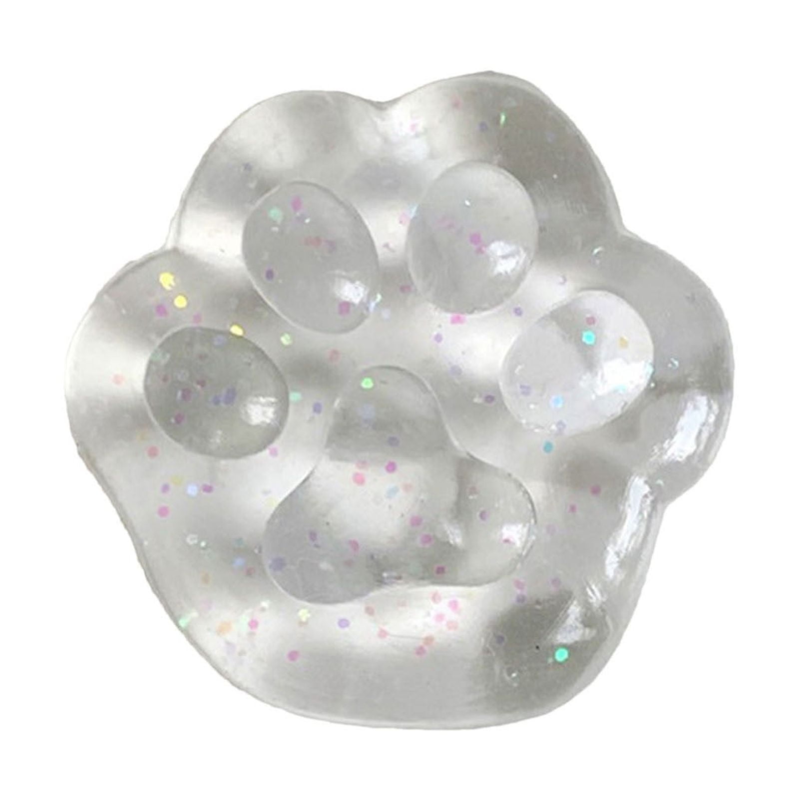 Glitter Cat Paw Stress Relief Toy Super Soft Squishy Sensory Play ...