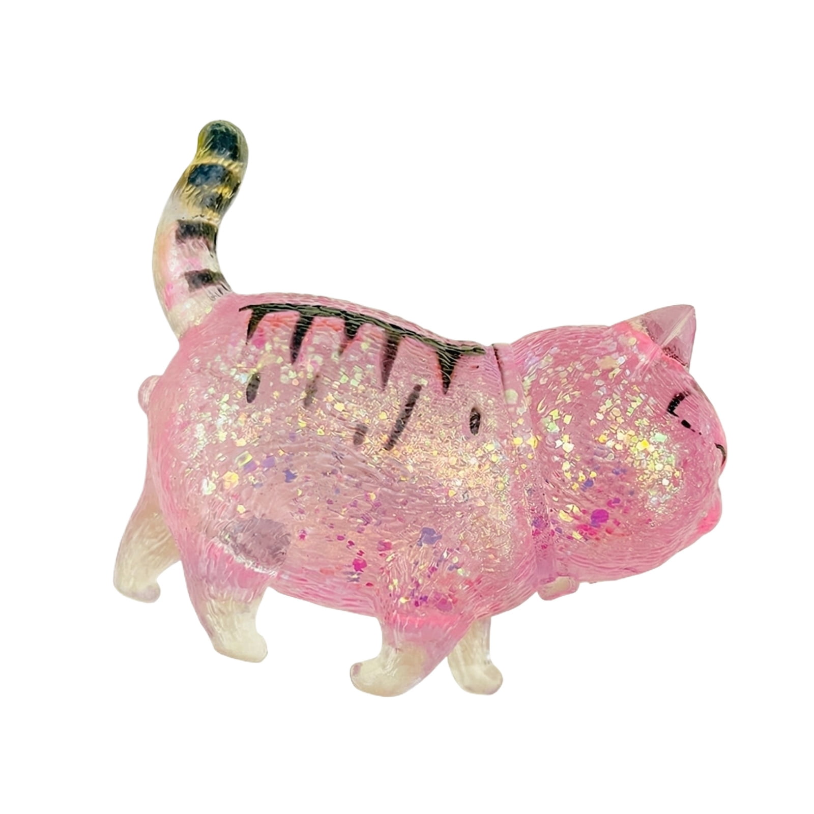Glitter Cat Squeeze Toy Soft Malt Sugar Squishy, Durable Stress Relief ...