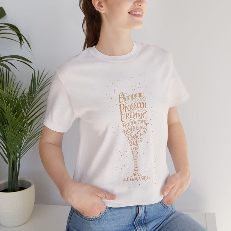 Glitter Cheers Champagne Word Cloud Graphic Celebration Shirt Sparkling ...