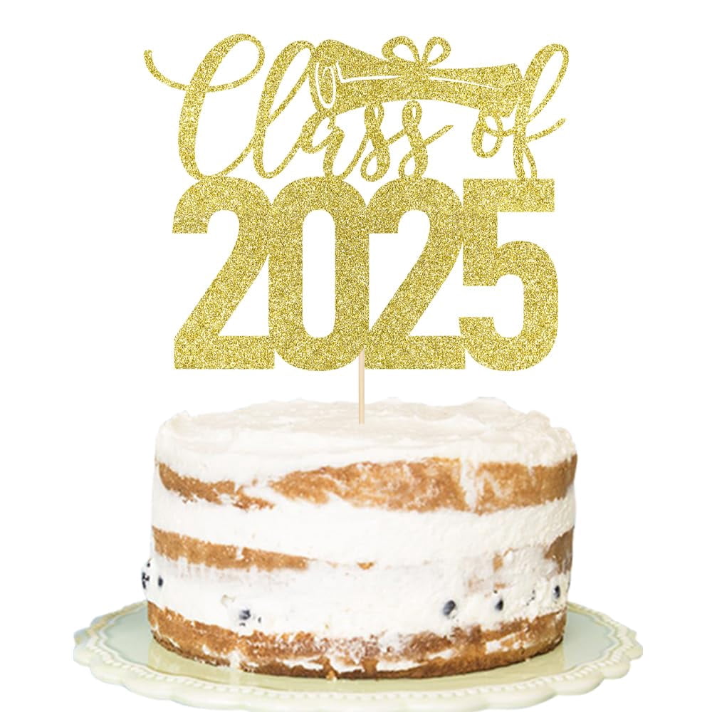 Glitter Class of 2025 Cake Topper,Congrats Grad MDH1Cake Decor - 2025 ...