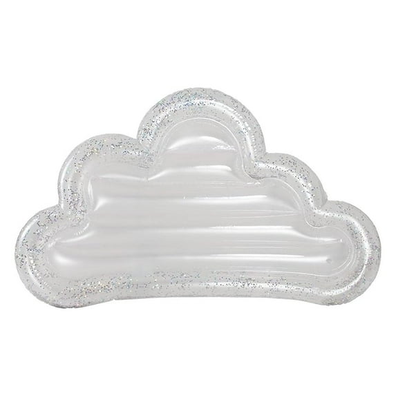 Glitter Cloud Inflatable Island Raft Pool Float, 72-Inch, Sparkling ...