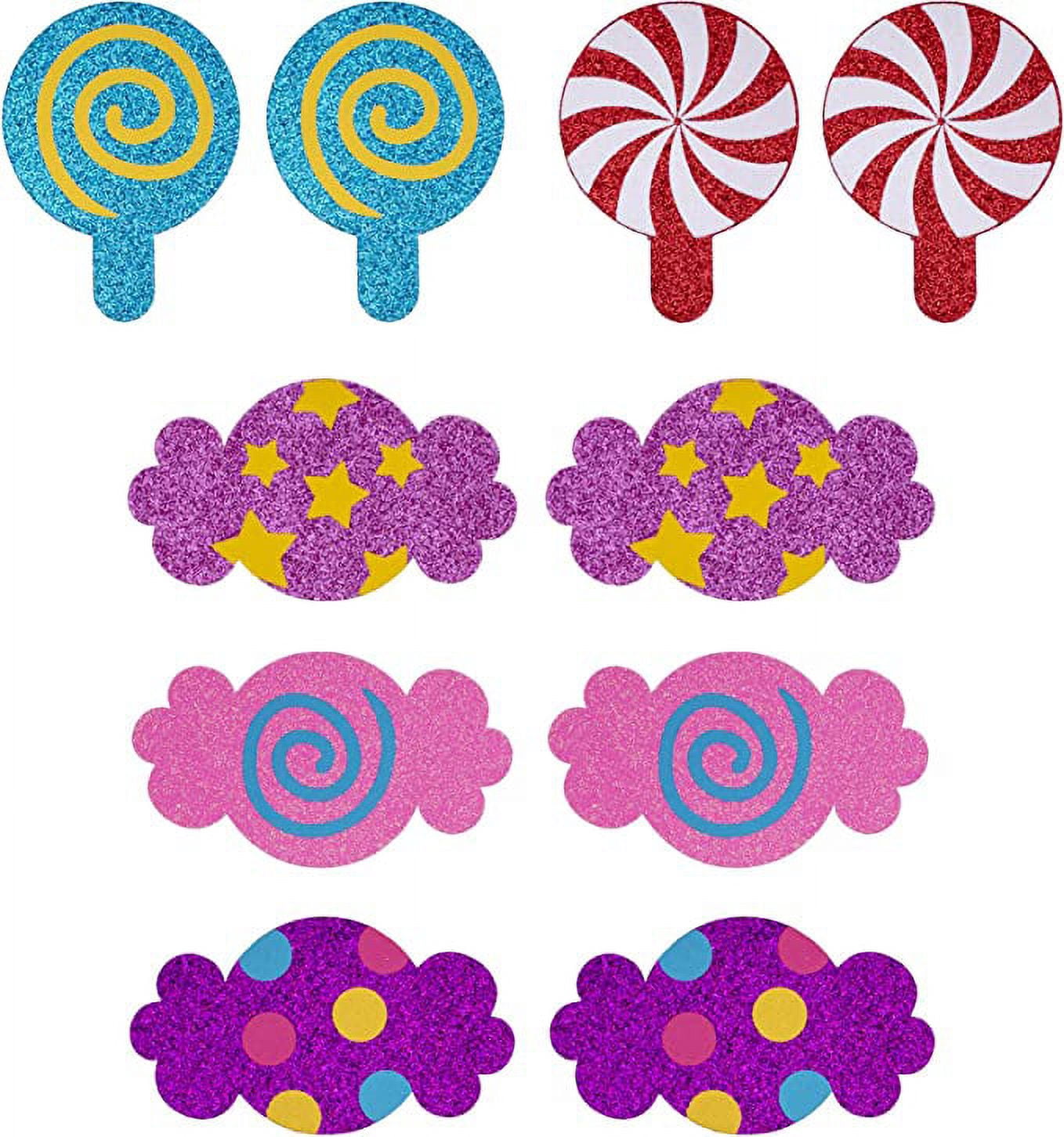 Glitter Collection: 5 Pairs of Disposable Assorted Shape Breast Petals ...