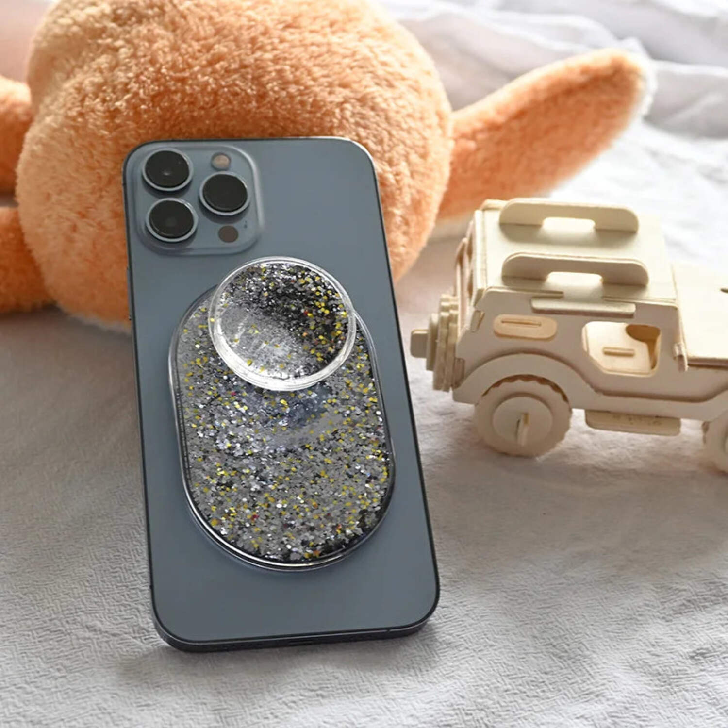 Glitter Crystal Quicksand Liquid For Magsafe Magnetic Bracket Luxury ...