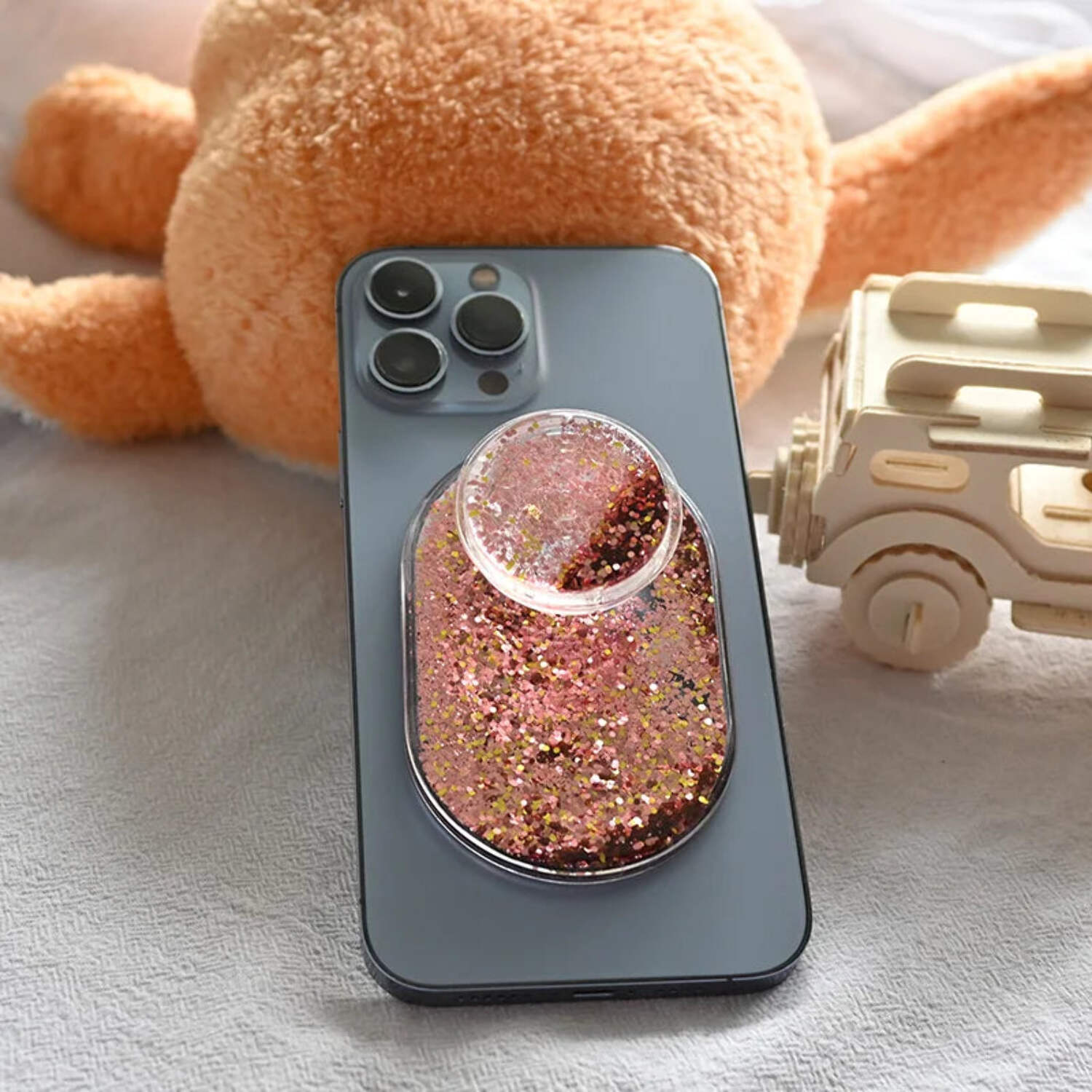 Glitter Crystal Quicksand Liquid For Magsafe Magnetic Bracket Luxury ...
