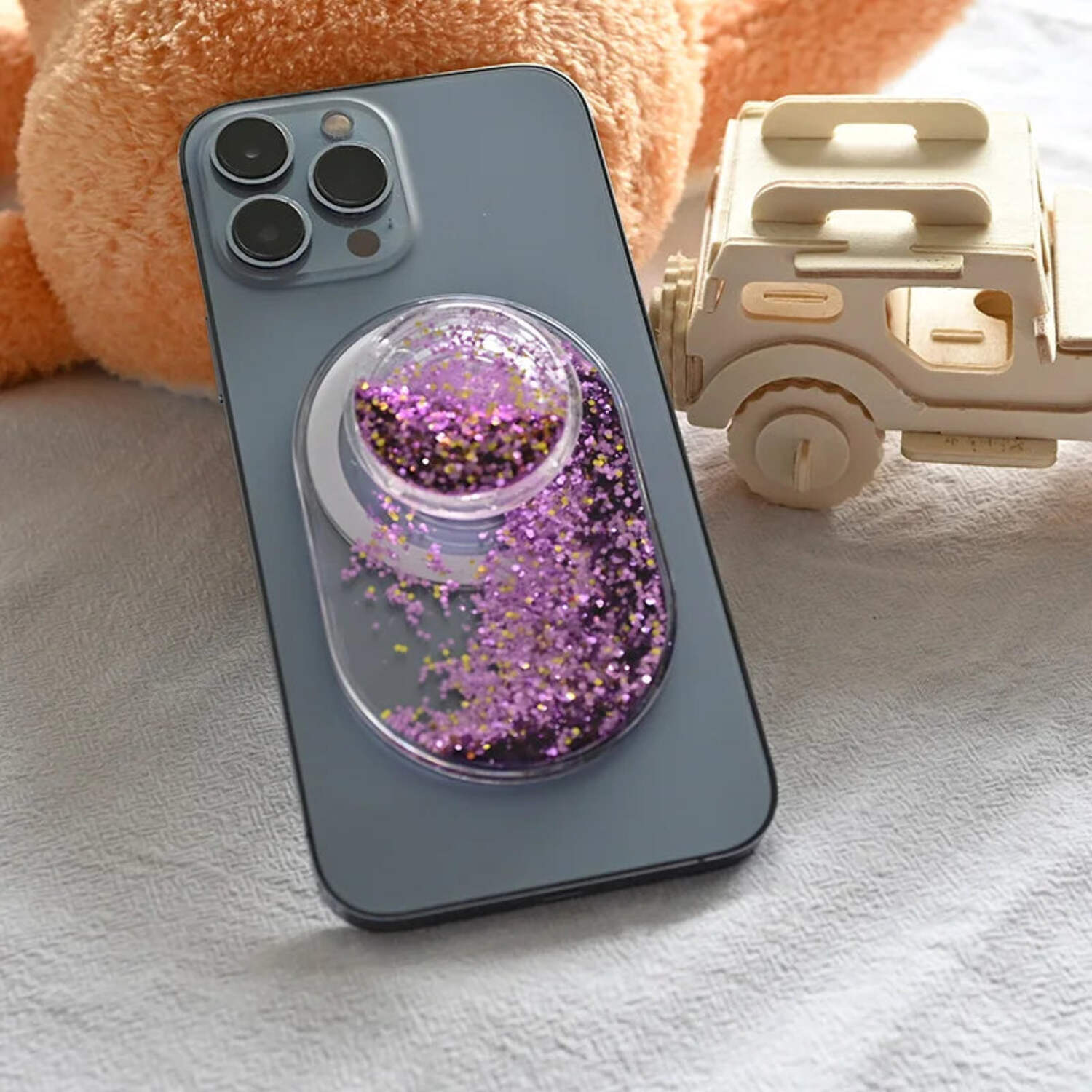 Glitter Crystal Quicksand Liquid For Magsafe Magnetic Bracket Luxury ...
