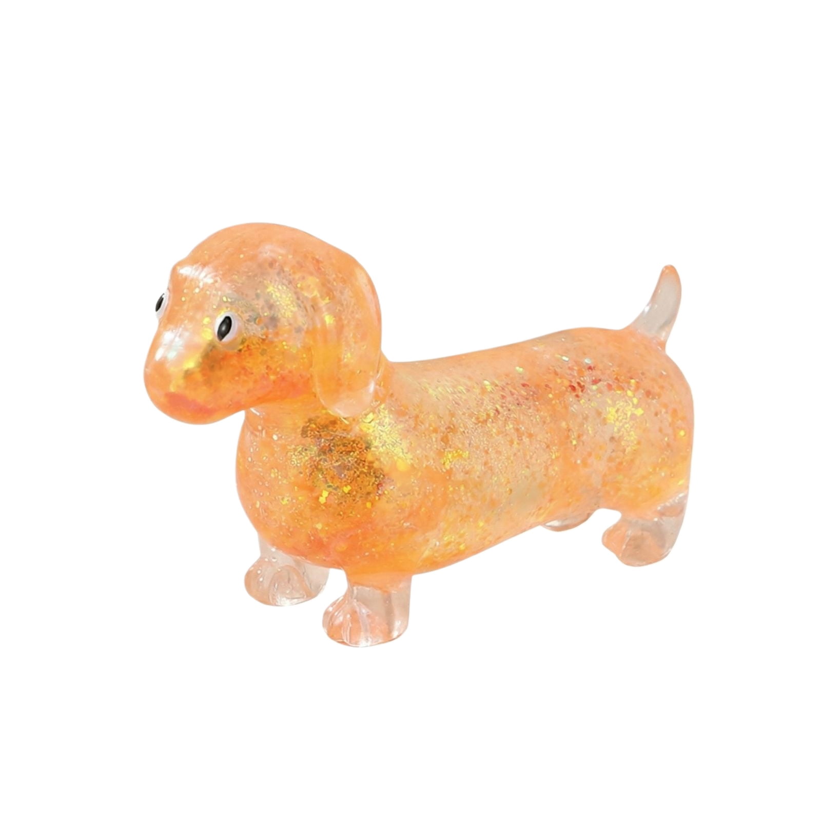 Glitter Dachshund Squishy - 4.3 Inch ENNod Weiner Dog Squishy,Glitter ...