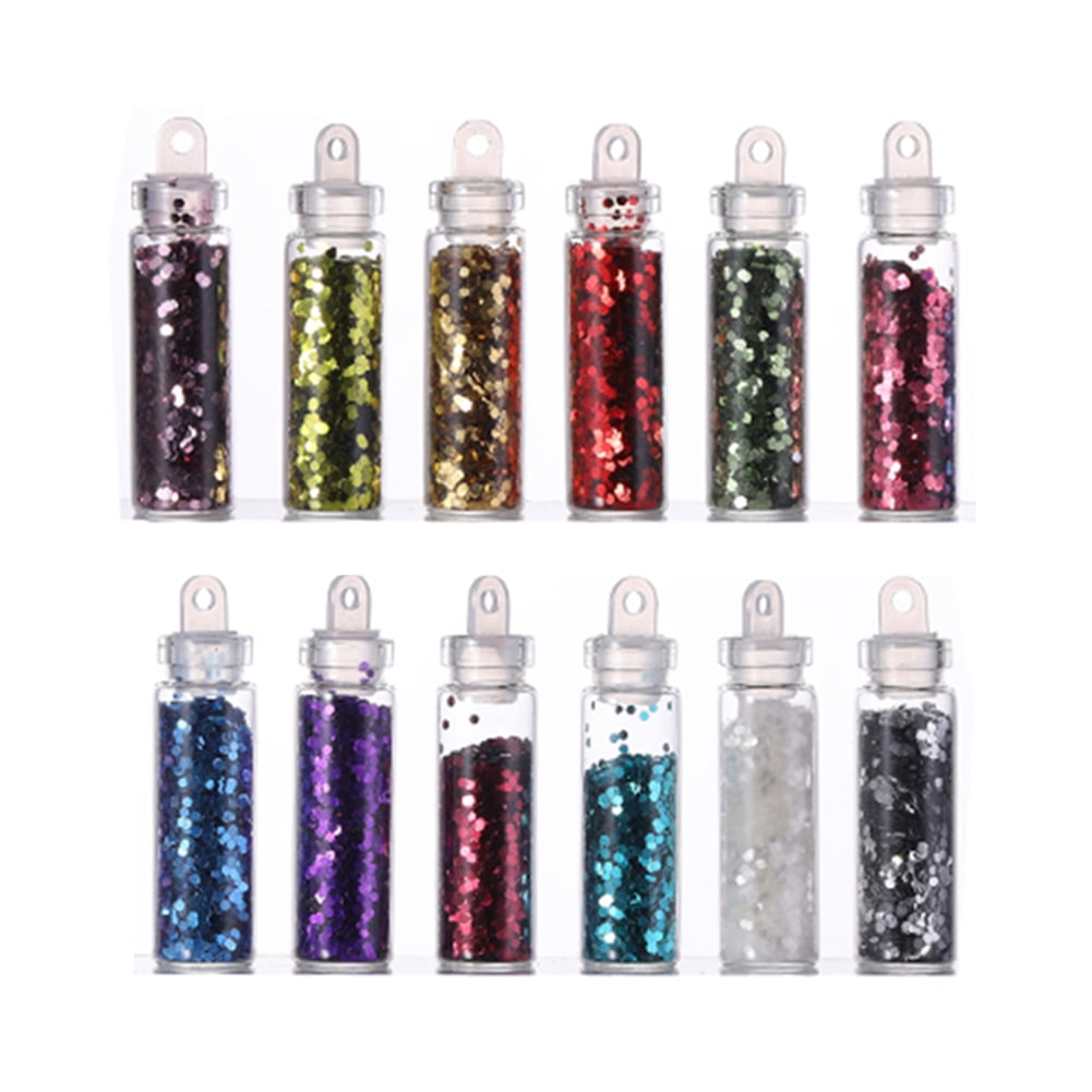 Glitter Decorations, Color Mix Stickers, Sequins Polish - Set 4 DIY ...