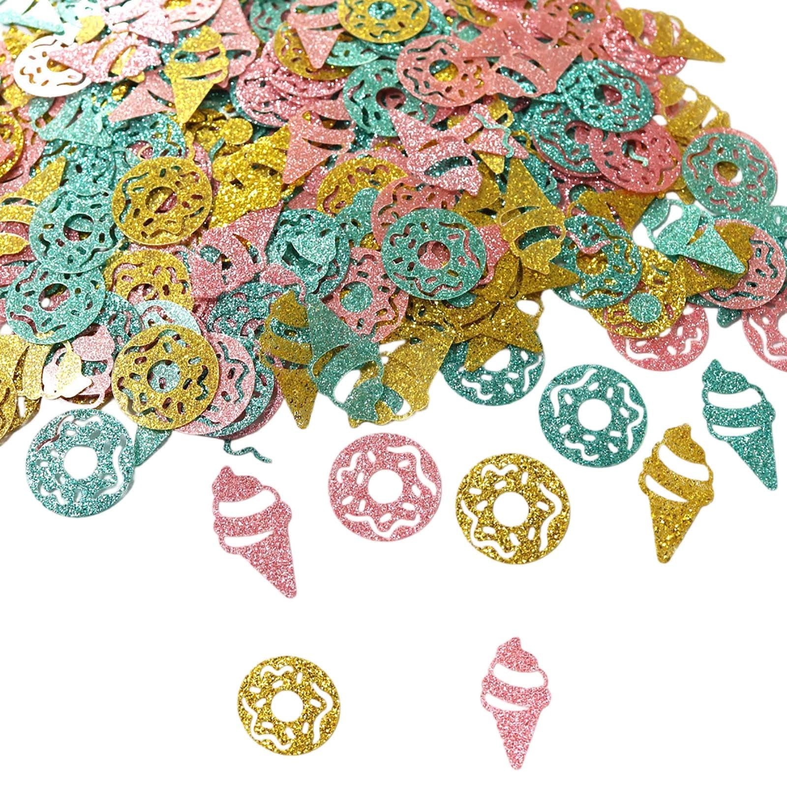 Glitter Donut and Ice Cream Confetti 1 Set for Party Decorations ...