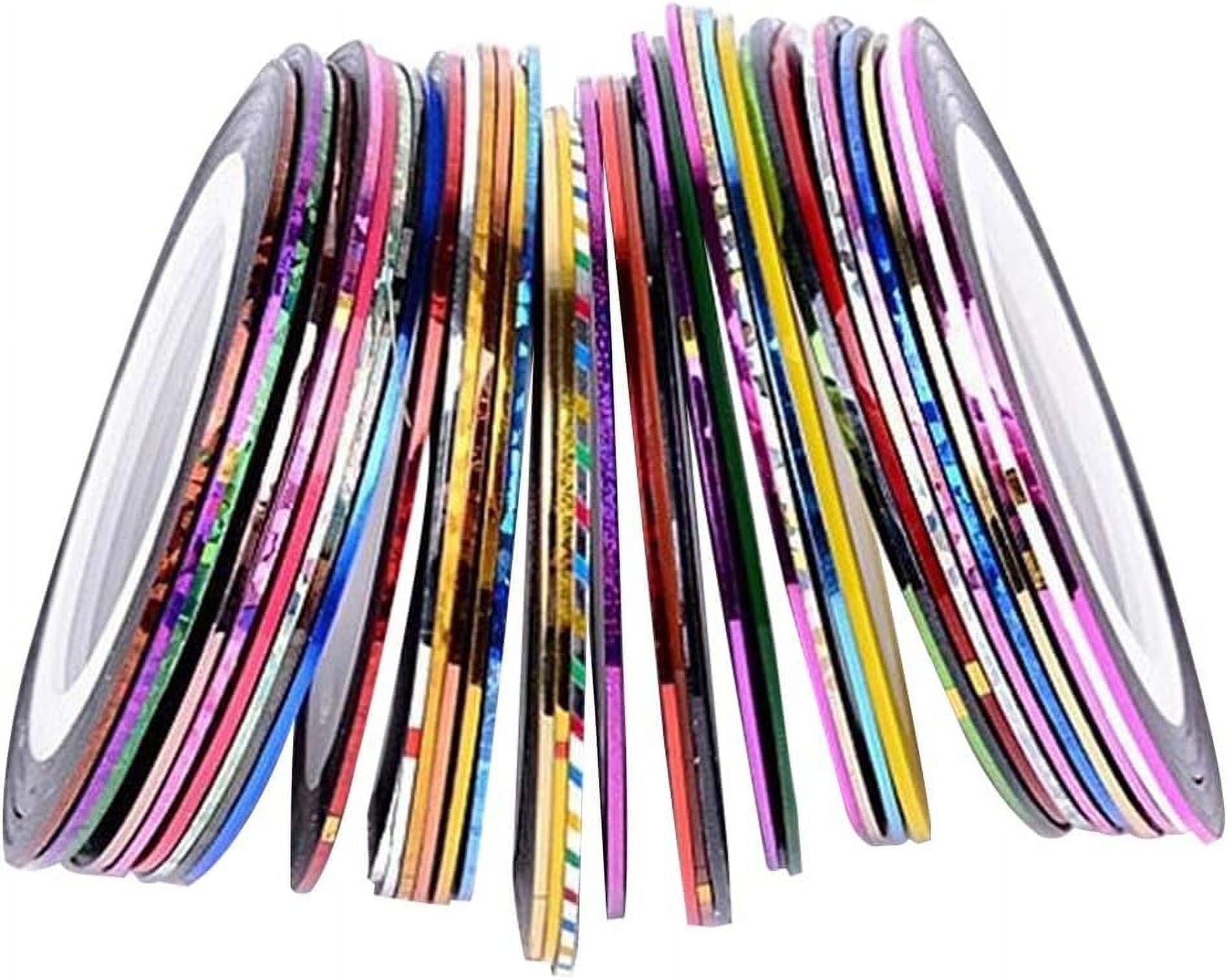 Glitter Duct Tape 30 Colors Nail Striping Tape Line Multicolor Rolls ...