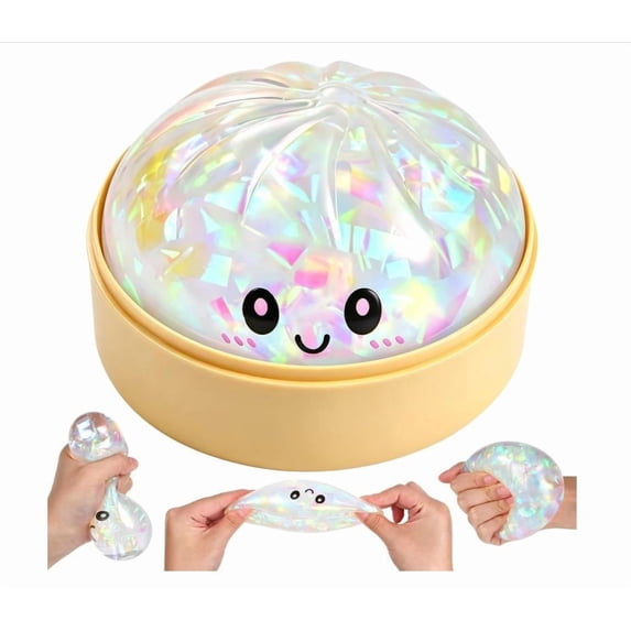 Glitter Dumpling Squishy, 2026 Glitter Dumpling Mystery Box, Dumpling ...