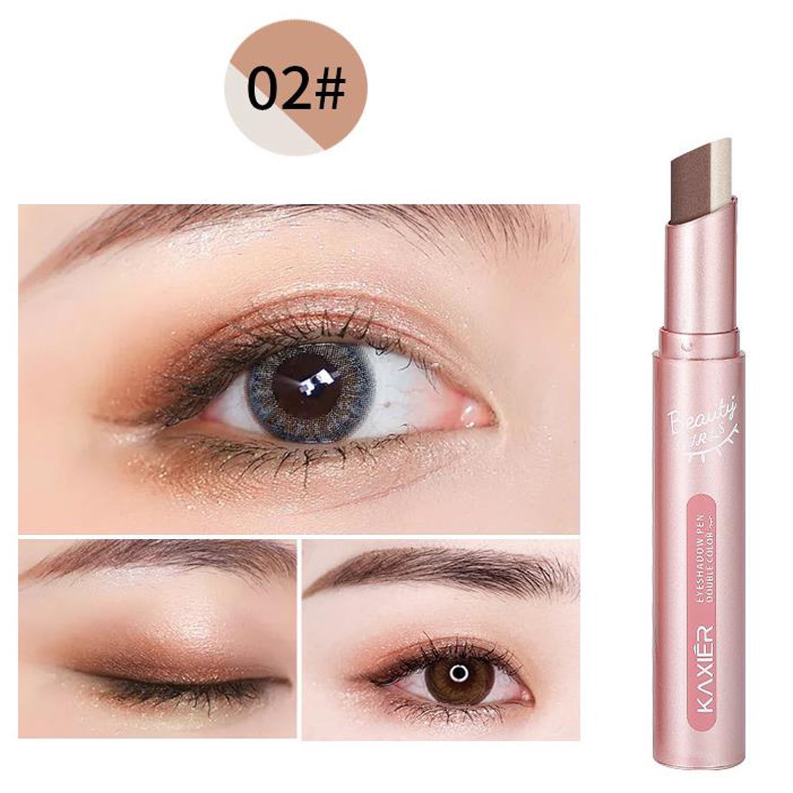 Glitter Eyeshadow Stick, Two-tone Gradient Blend, Long-lasting Pigment ...