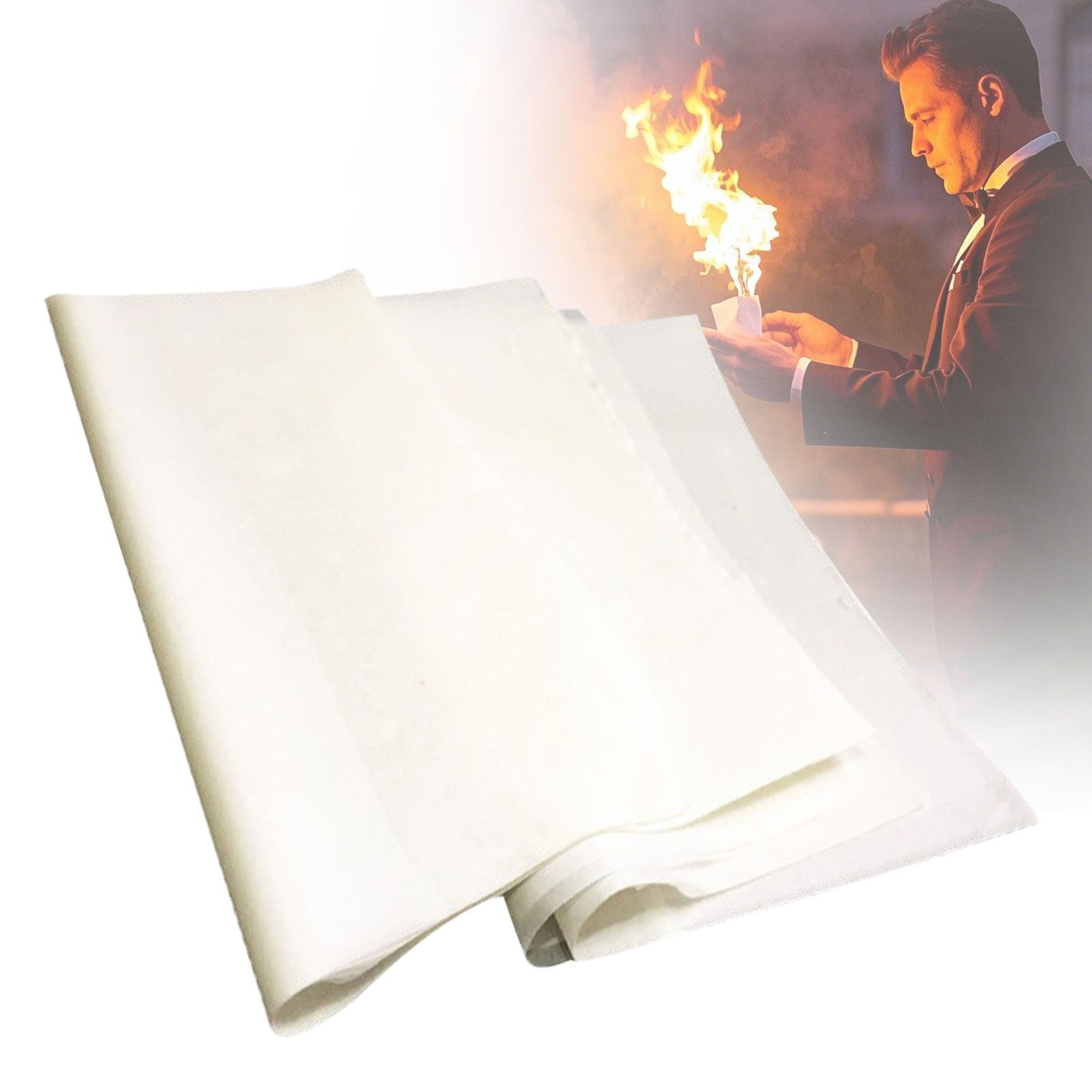 Glitter Fire Paper Magic Props – Ashless Paper Flame Paper for Magic ...