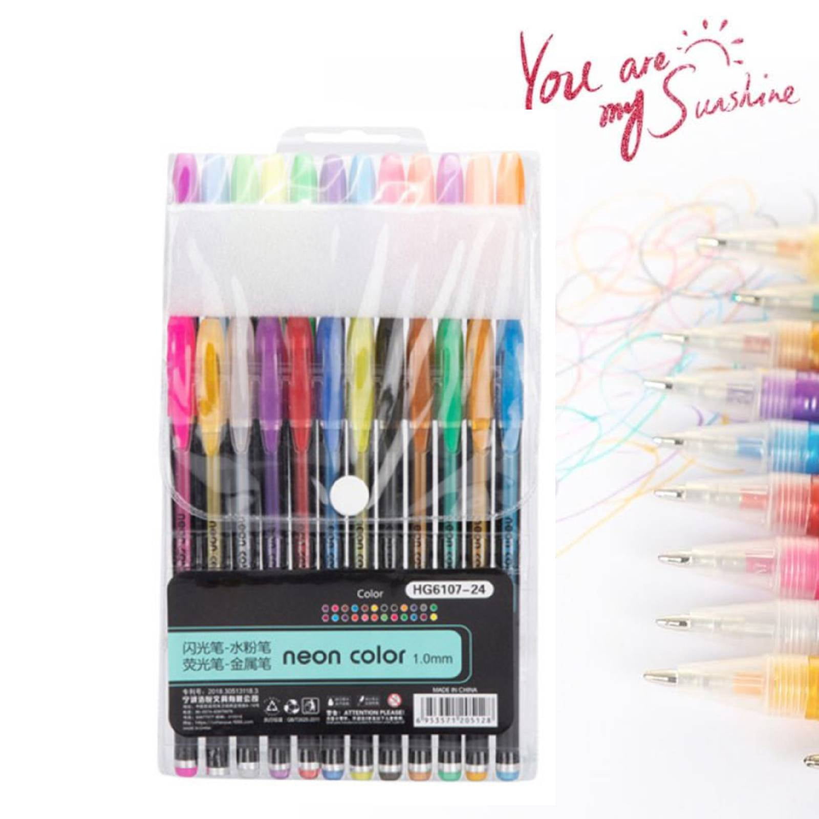 Glitter Gel Pen Set, 2026 New Glitter Pens, Colorful Art Shimmer ...