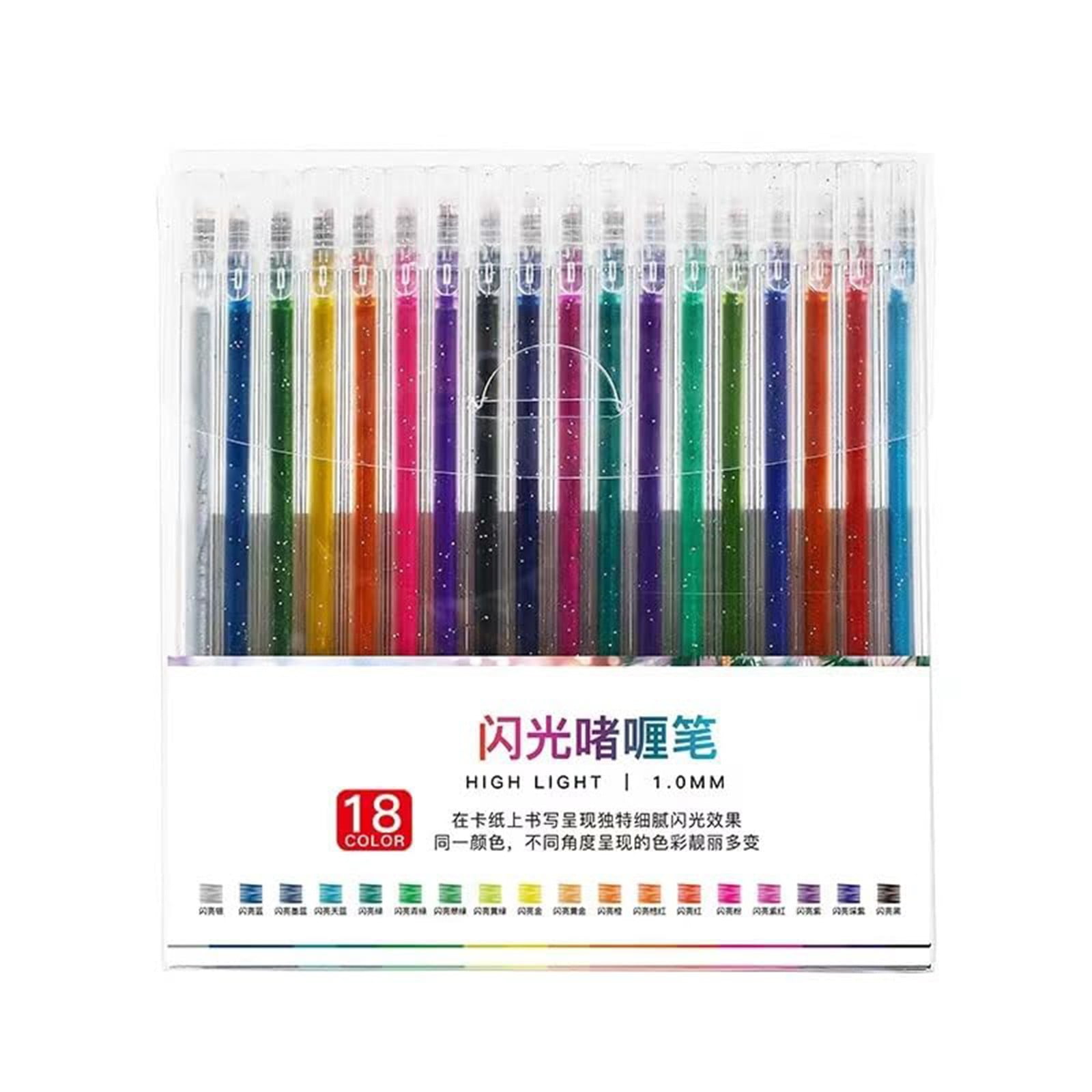Glitter Gel Pens Set 2025 - 10Ml Sparkle Pens for Adult Coloring Books ...