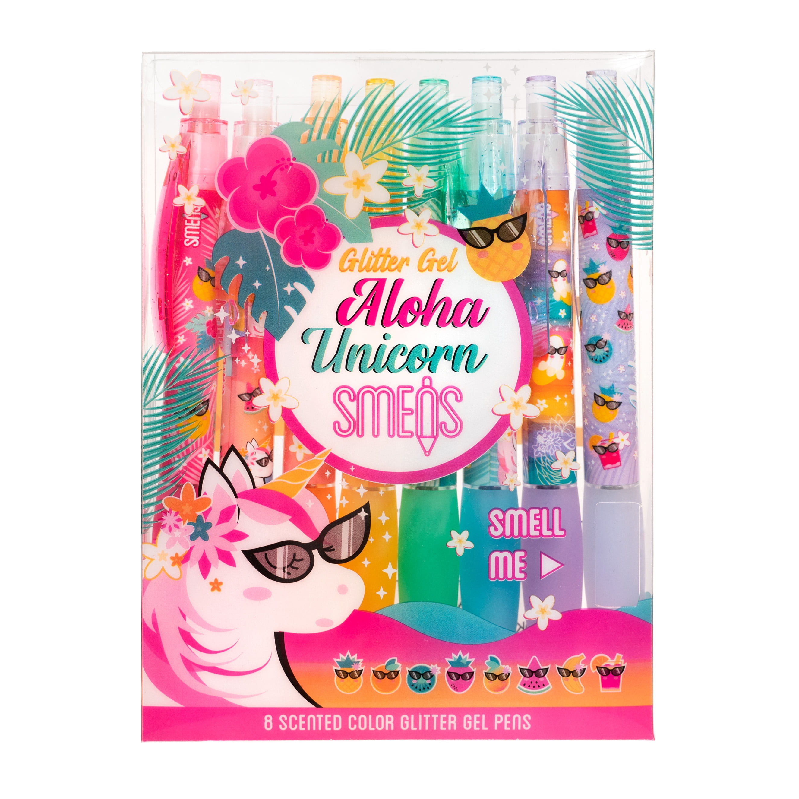 Scentco Sparkly Smelly Glitter Gel Smens - Aloha Unicorn Scented Pens ...