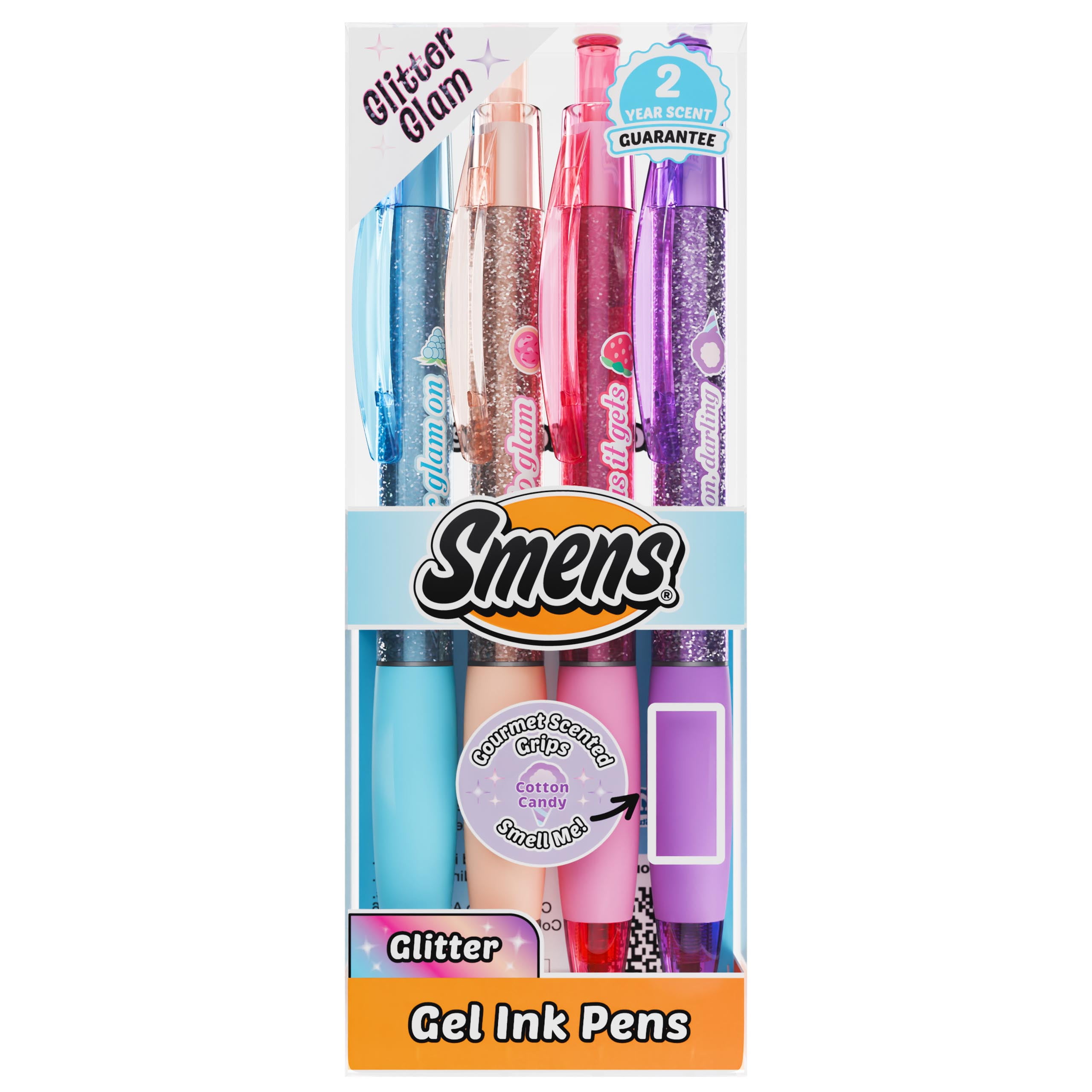 Scentco Glitter Glam Smens 4-Pack 0.7 mm Fine Point Pens - Walmart.com