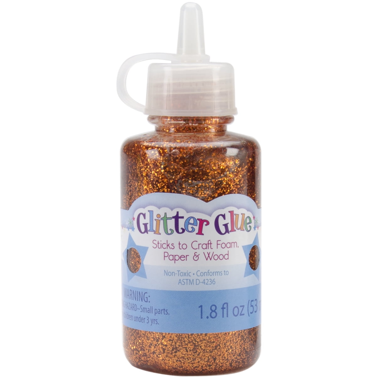 Orange - Glitter Glue 1.8oz - Walmart.com