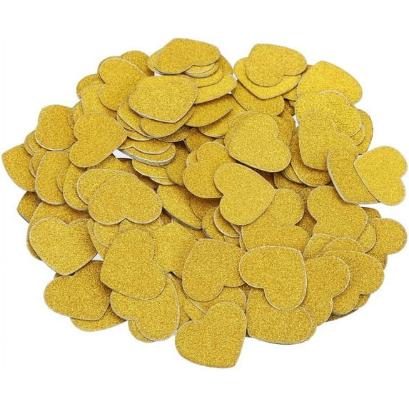 Glitter Gold Heart Confetti for St. Valentine's Day Wedding ...