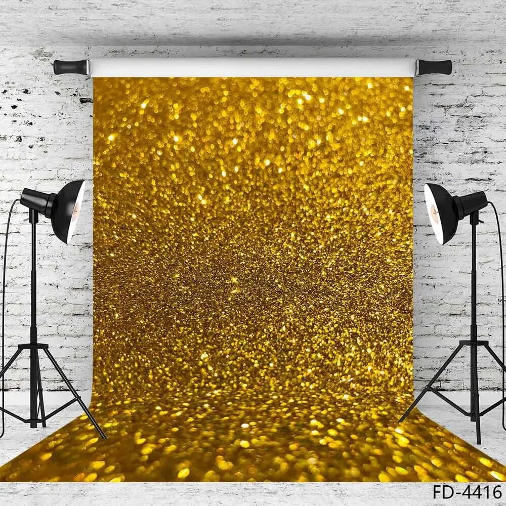 Glitter Golden Sand Sparkle Lights Shine Bokeh Backdrops Baby Shower ...