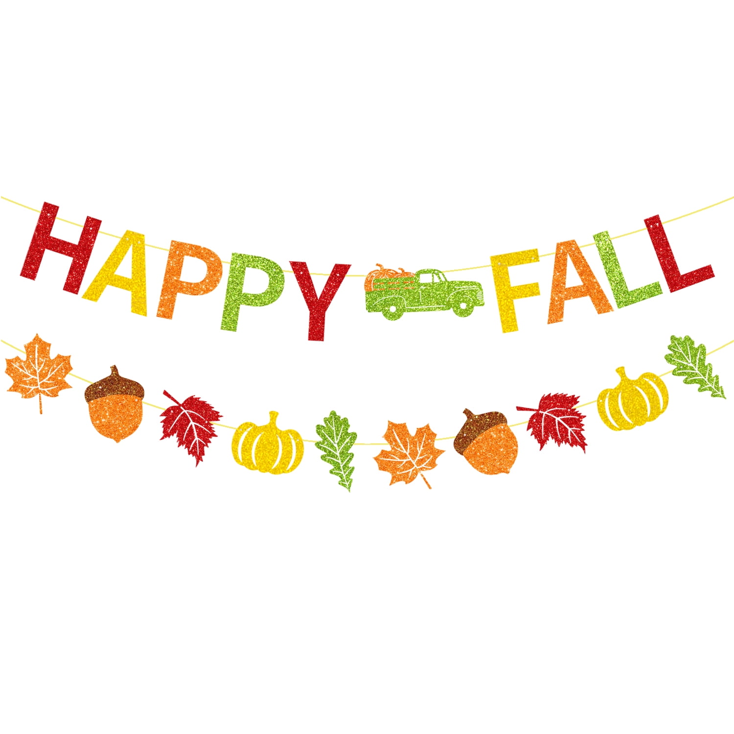 Fall Banners Fireplace