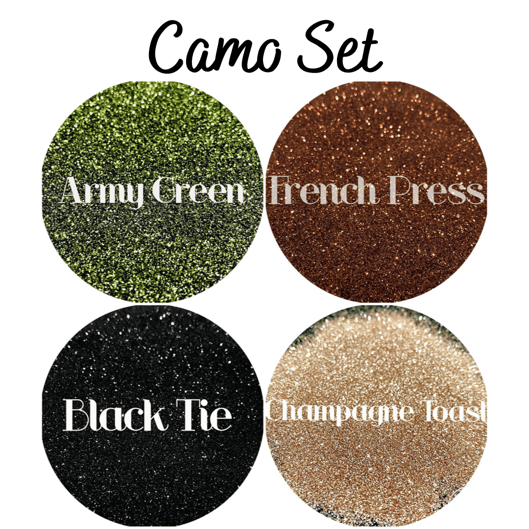 Glitter Heart Co. Glitter - High Quality Polyester Glitter - Camo Set ...