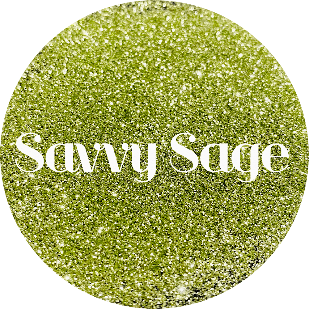 Glitter Heart Co. Glitter - High Quality Polyester Glitter - Savvy Sage - Metallic Green - 2 oz ...