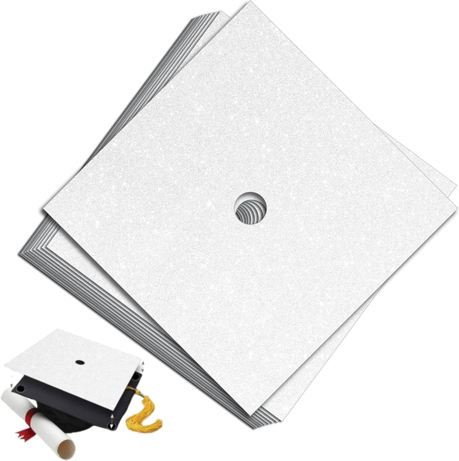 Glitter Heavyweight Premium Construction Paper for Grad Caps,Graduation ...