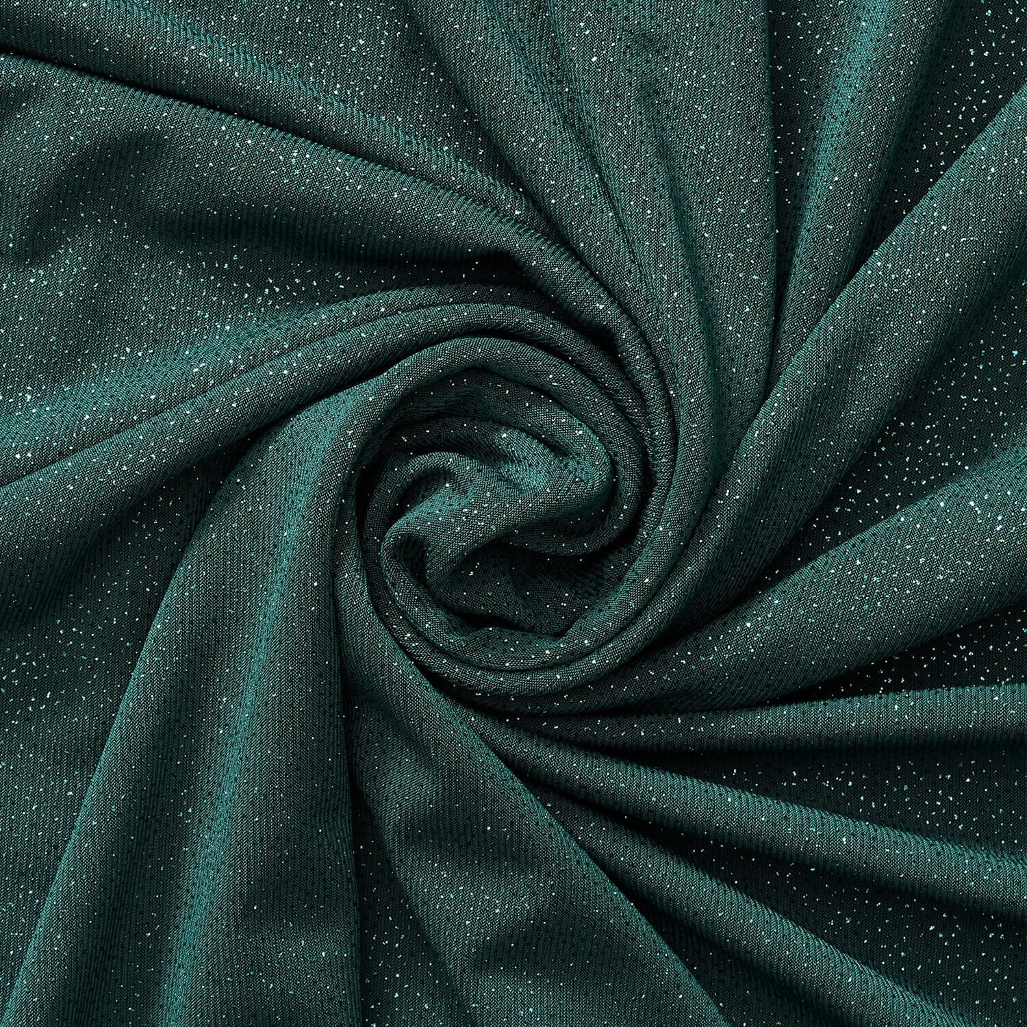 Glitter ITY Knit Stretch Jersey - Hunter Green Poly Spandex 58/60" By ...