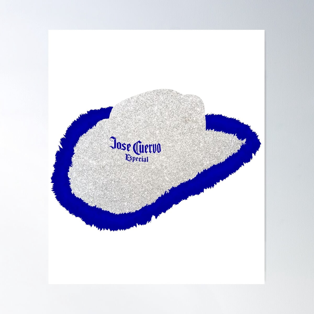 Glitter Jose Cuervo Cowboy Hat Poster Wall Art, Modern Wall Decor For ...