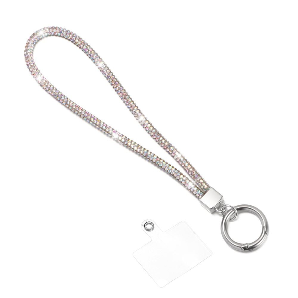 Glitter Keychain Bright Crystal Anti-lost Rope Wrist Straps Hanging ...