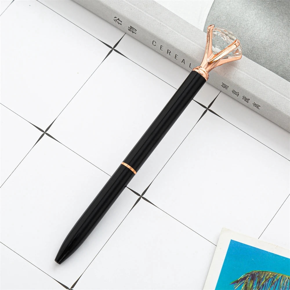 Glitter Large Diamond Crystal Pen Ballpoint Student Stationery Office ...