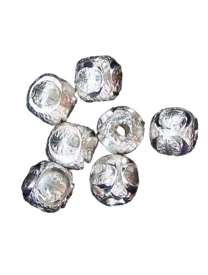 Glitter Laser Cut Sterling Silver Beads | 4mm | 7 Beads | - Walmart.com