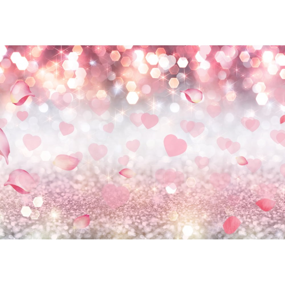 Glitter Light Bokeh Backdrop Romantic Cherry Blossoms Shiny Polka Dot ...