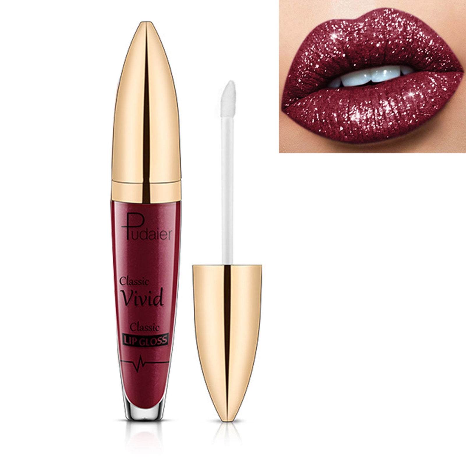 Glitter Lipstick Diamond Shimmer Metallic Lip Stick Waterproof,Matte to ...