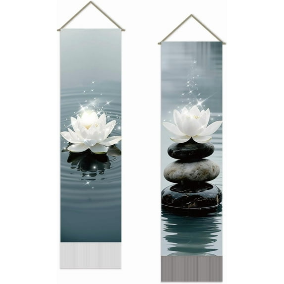 Glitter Lotus Tapestry Spiritual Wall Tapestry Meditation Lotus Wall ...