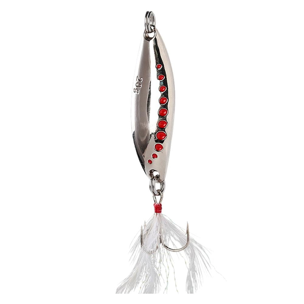 Glitter Lure Bait Gold Silver Leech Lure with High-strength Metal Hooks ...