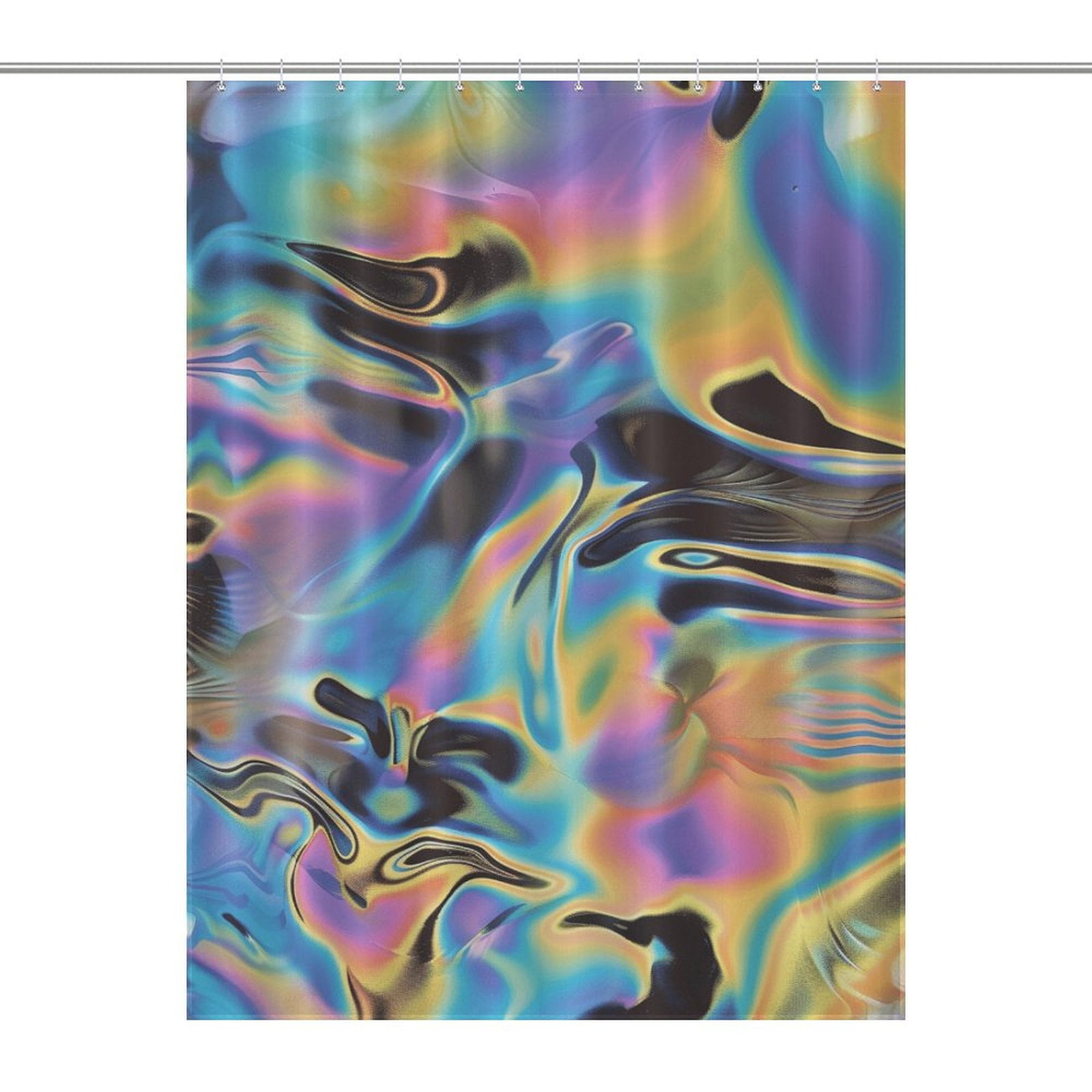 Glitter Marble Cloth Fabric Bathroom Decor Set with Hooks - Walmart.com