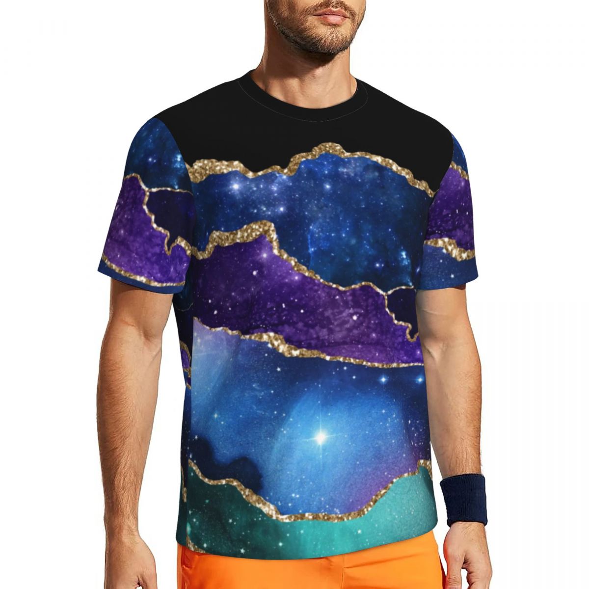 Glitter Marble T Shirt Summer Black and Gold Marbles Retro T Shirts ...