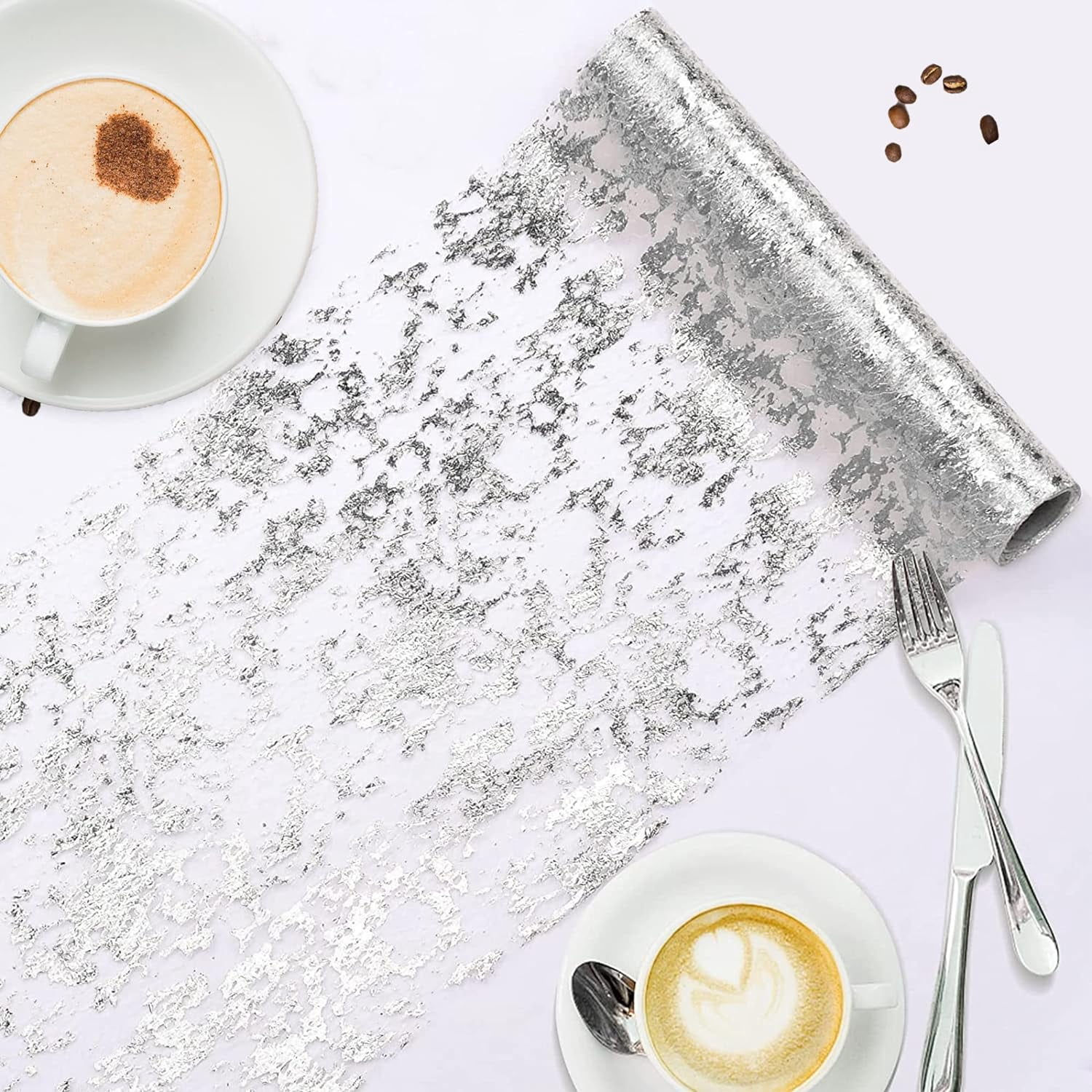 Glitter Metallic Table Runners Thin Mesh Sparkle Table Runner Roll ...