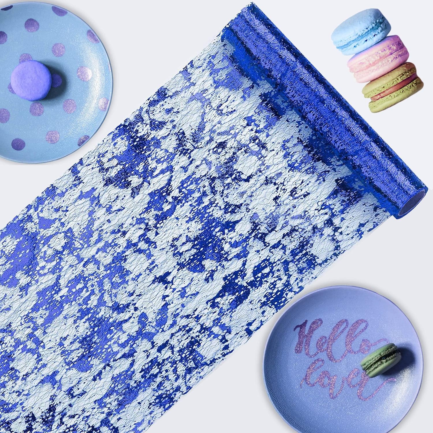 Glitter Metallic Table Runners Thin Mesh Sparkle Table Runner Roll ...