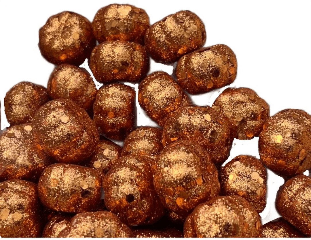 Glitter Miniature Pumpkin Fall Filler Autumn Halloween and Thanksgiving ...
