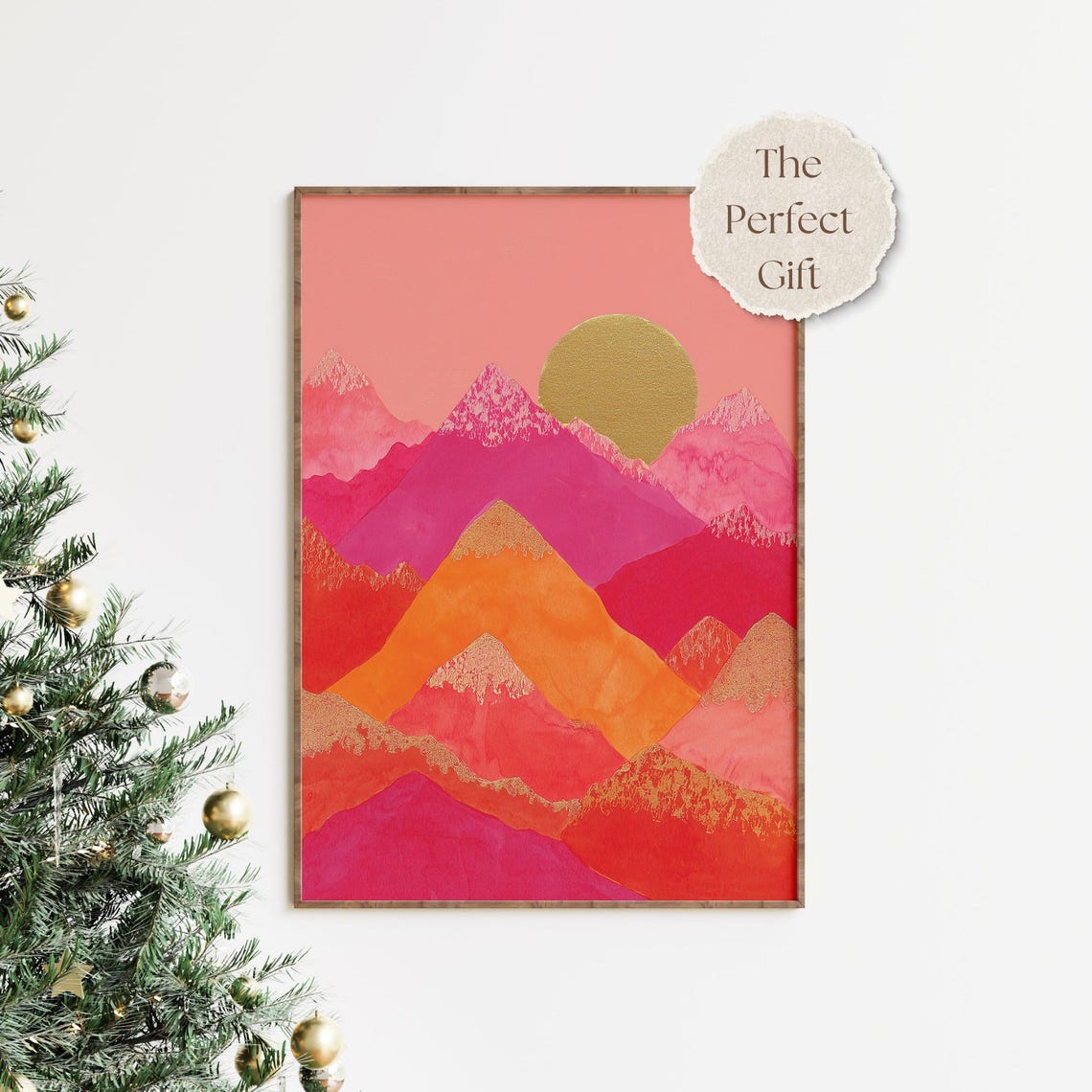 Glitter Mountain Wall Art Barbiecore Y2K Wall Art College Wall Art ...