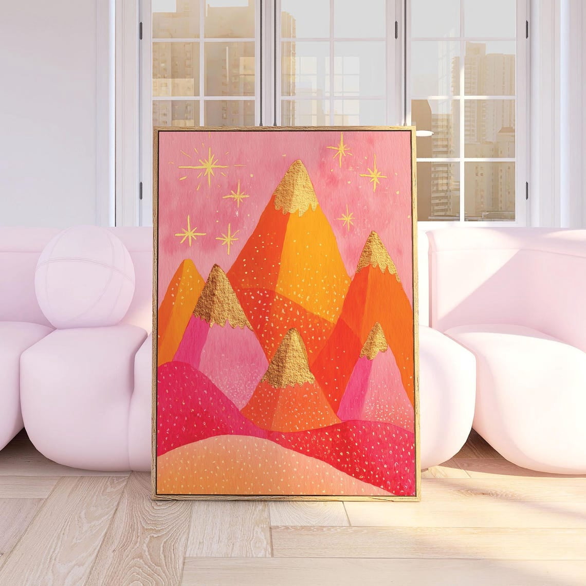 Glitter Mountain Wall Art Barbiecore Y2K Wall Art College Wall Art ...