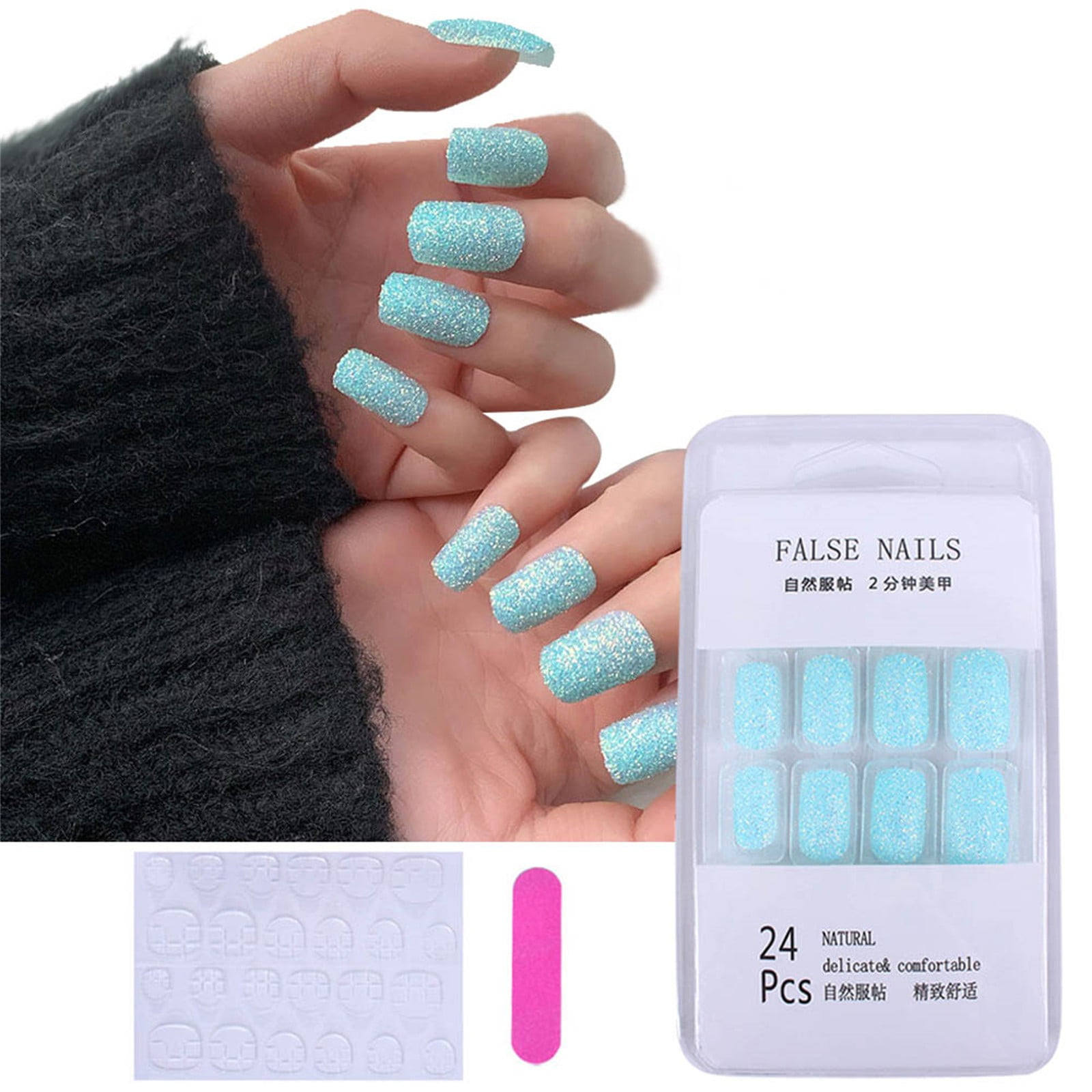 Glitter Nail Powder 24pcs Set for Long Lasting Salon Quality Manicure ...