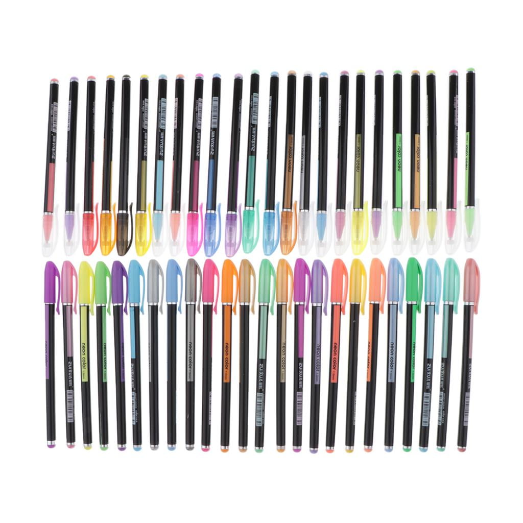 Glitter Neon Color Pens Markers Fluorescent Pen - 48 colors, 15cm ...