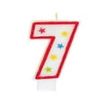 Glitter Number 7 Birthday Candle & Happy Birthday Cake Topper - Walmart.com