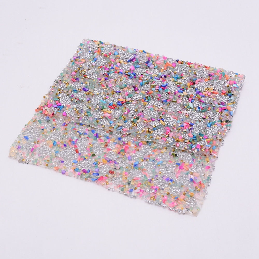 Glitter Resin Hotfix Rhinestone(Hot Melt Adhesive On The Back) Rhinestone Trimming Costume ...