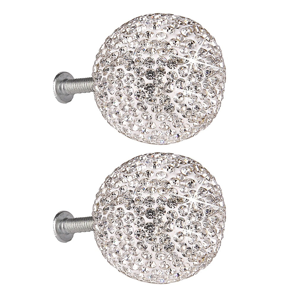 Glitter Rhinestone Ball Shape Door Handles Wardrobe Wardrobe Drawer ...